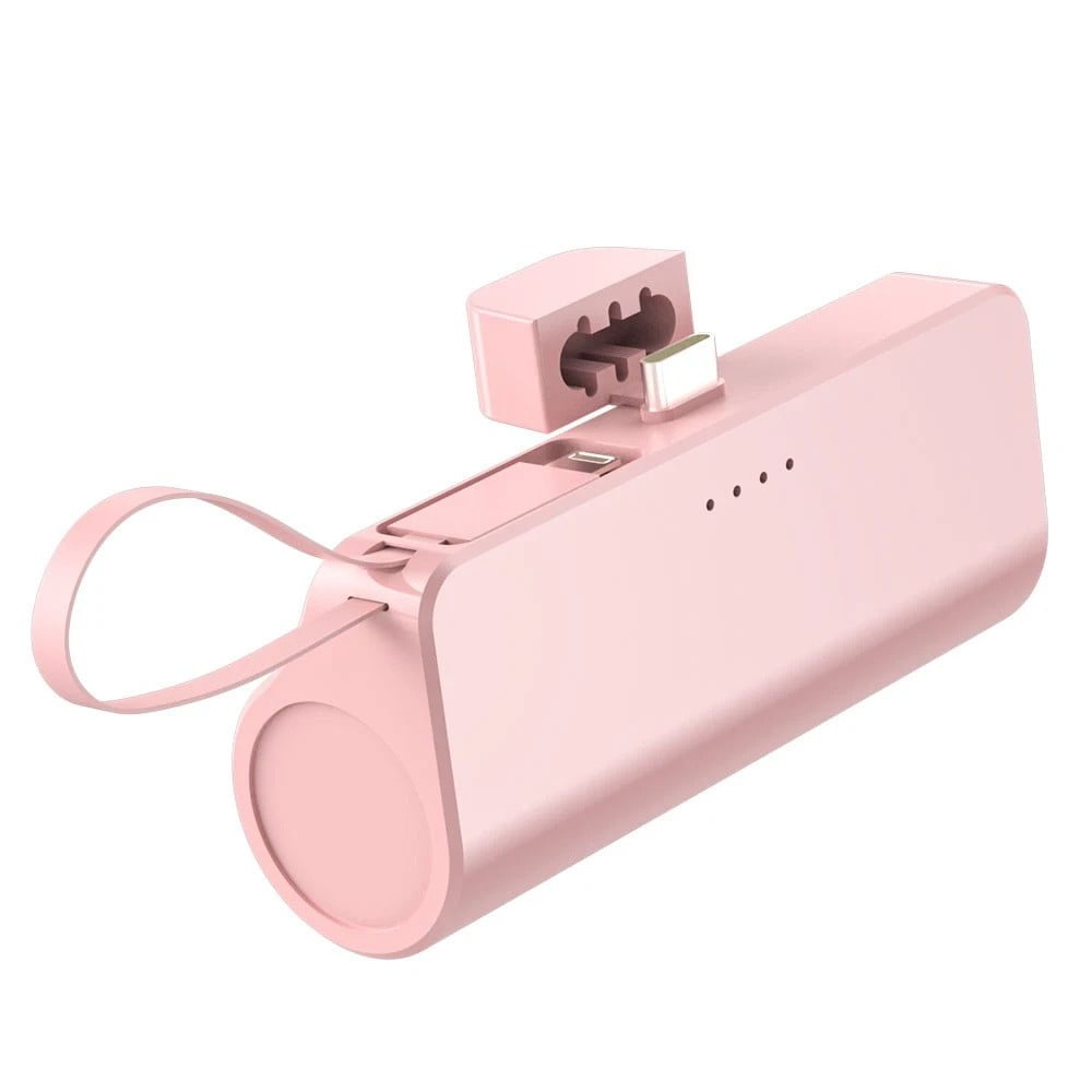 Power Bank 3000mAh Battery Small Mini Portable Charger with Built in 2 ...