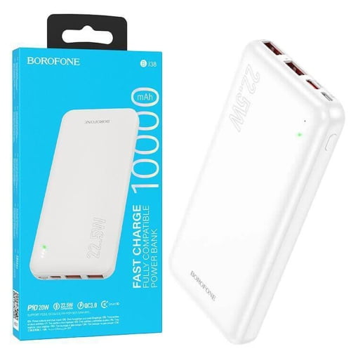 Power Bank BOROFONE (BJ38) 10000mAh PD 20W Fast Long Lasting Portable ...