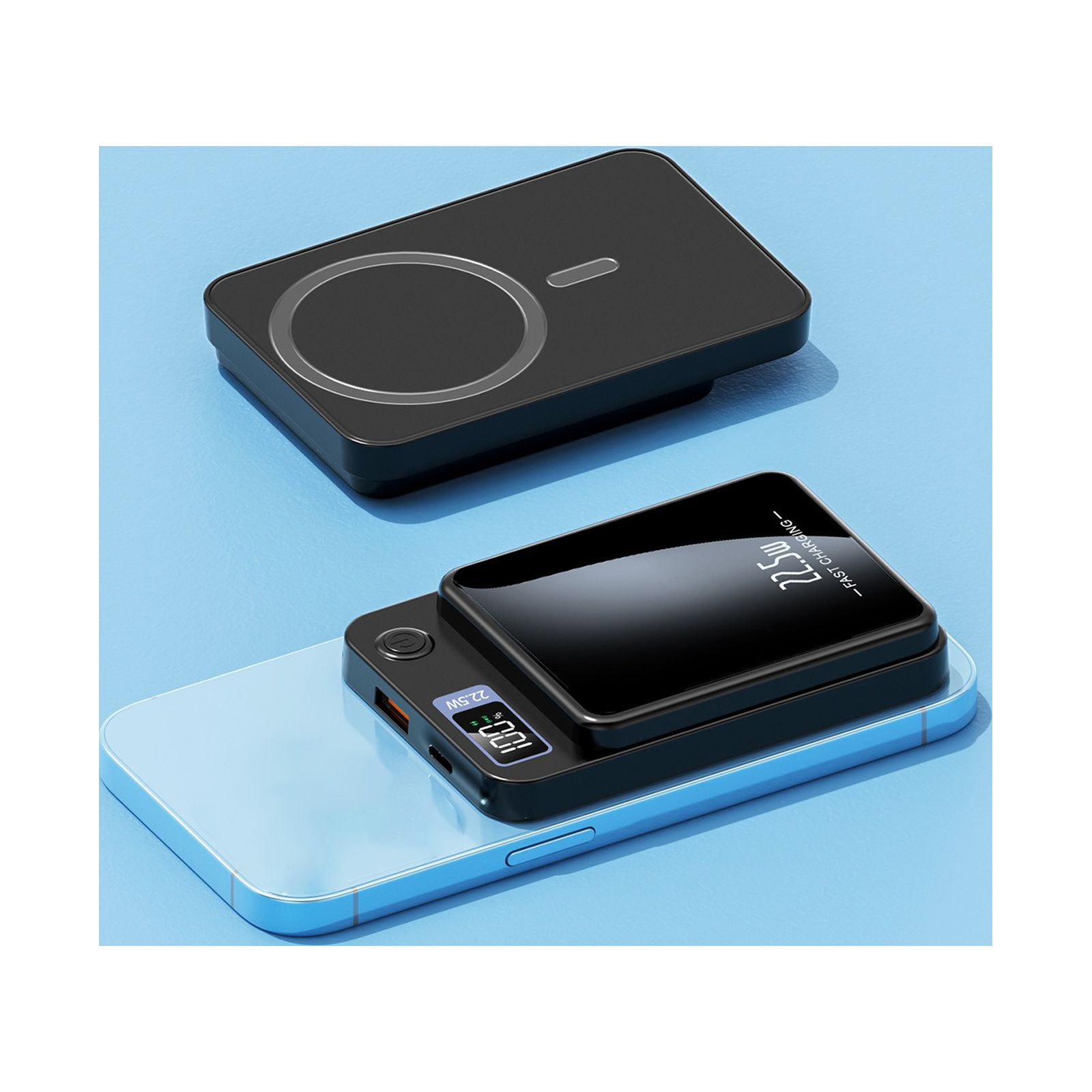 Power Bank Clearance Mini Magnetic Wireless Power Bank, 5000mAh ...