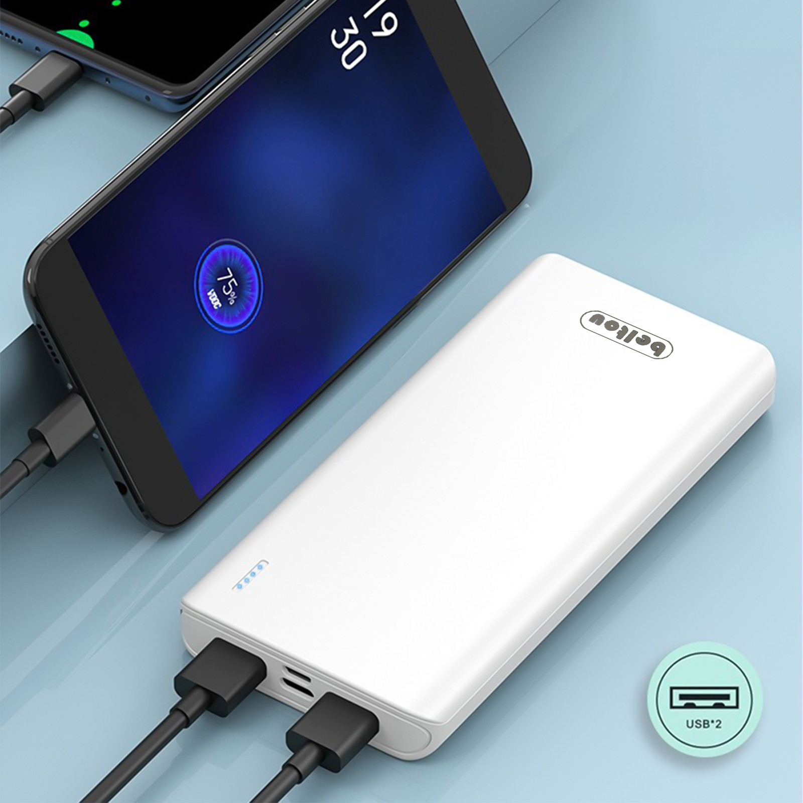 Power Bank Clearance Power Bank Portable Charger 10000mAh with Two ...