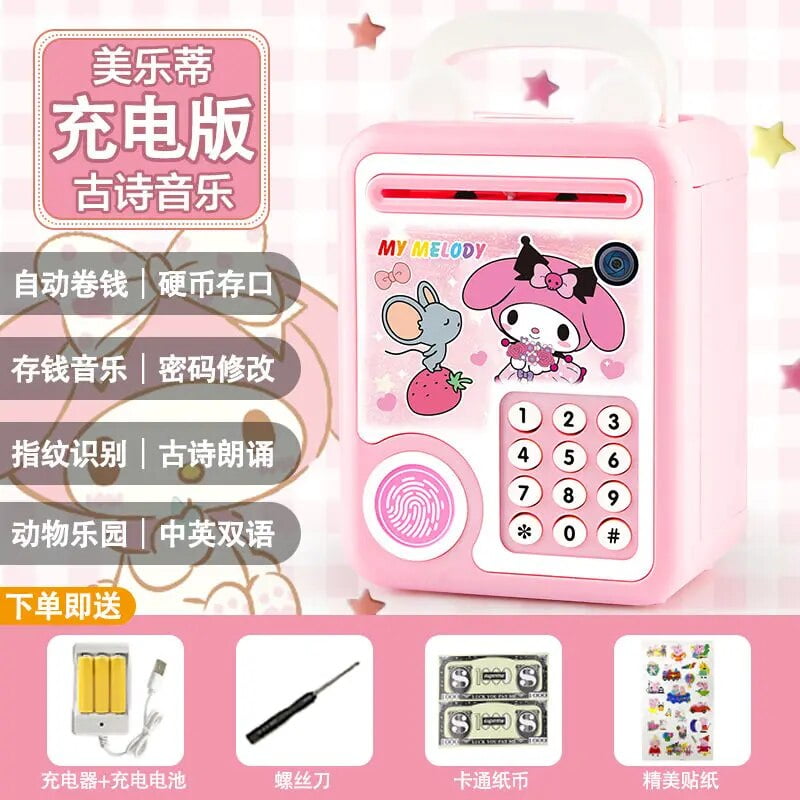 Power Bank Hello Kitty Sanrio Anime Cinnamoroll Piggy Bank Children Usb ...