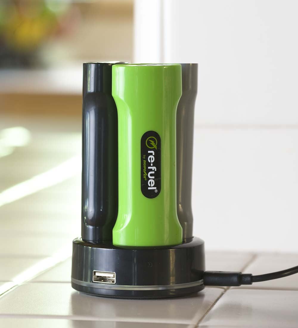 DigiPower re-fuel Power Charging Station Set of 3 x 2600mAh Power Packs ...