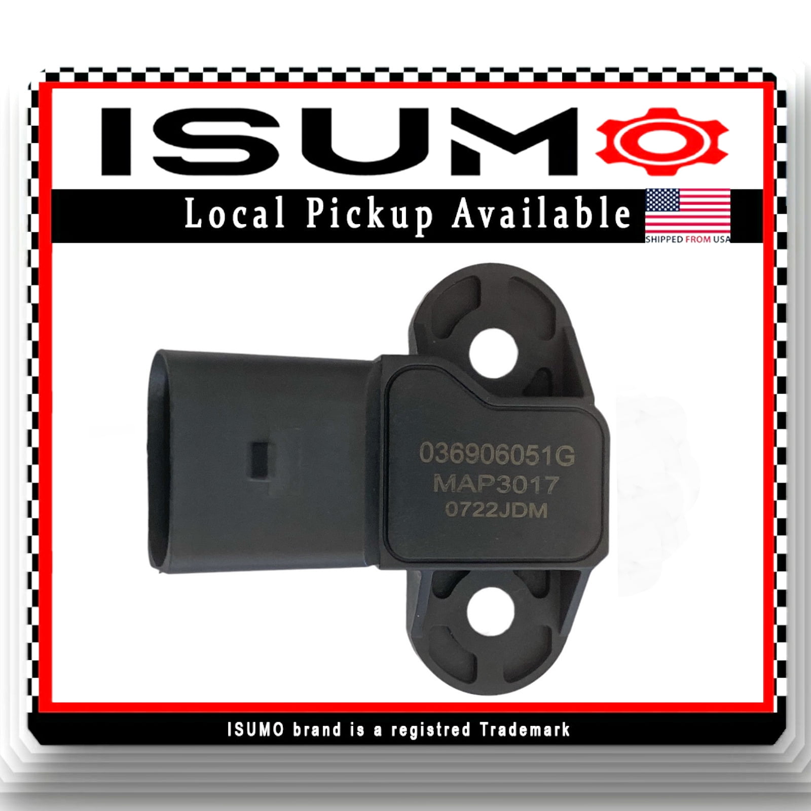Power Brake Booster Vacuum Sensor , Map Sensor Fits Audi Volkswagen ...