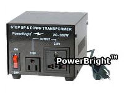 PowerBright 300 Watt Electric Power Transformer, AC 110/200/220/240V ...