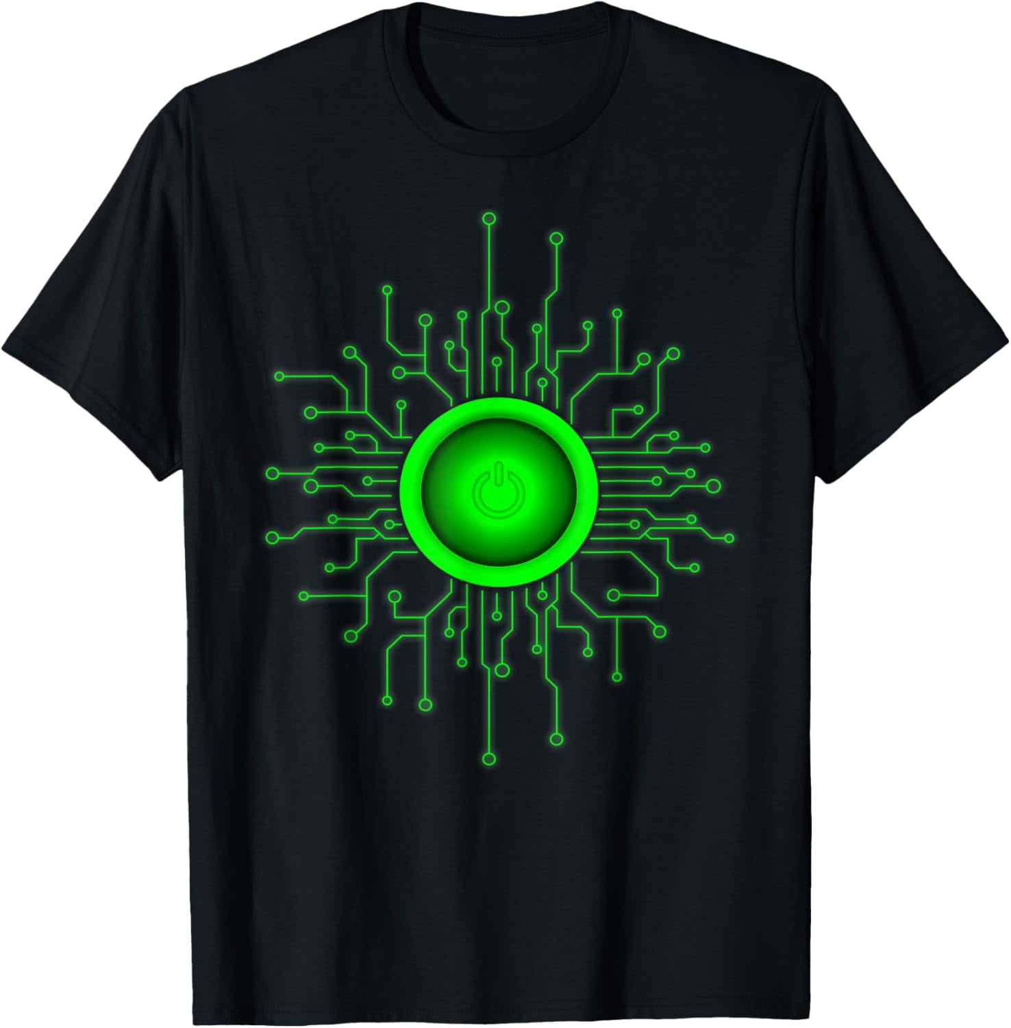 Power Button Motherboard Computer Builder & PC Gamer Gift T-Shirt ...