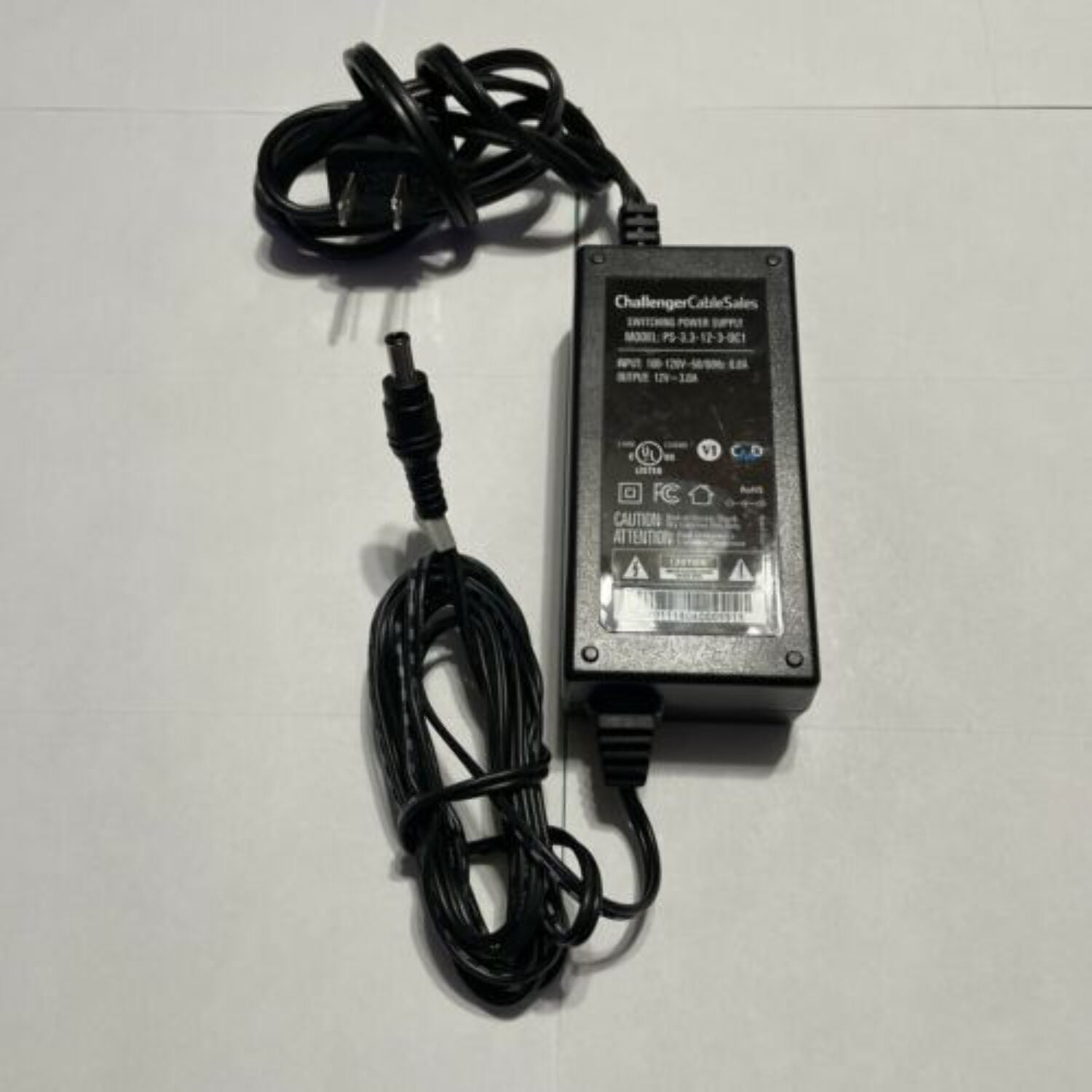 Power CHALLENGER CABLE SALES SWITCHING POWER SUPPLY PS-3.3-12-3-DC1 ...