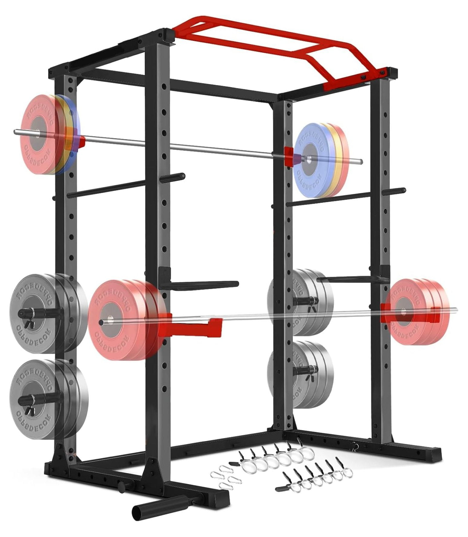 Power Cage, 1200LBS Power Rack, Weight Cage with More Training ...