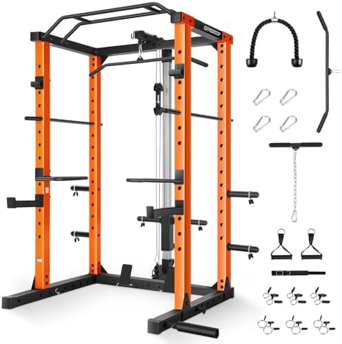 Power Cage, Multi-Function Power Cage with Cable Pulley System & Cable ...