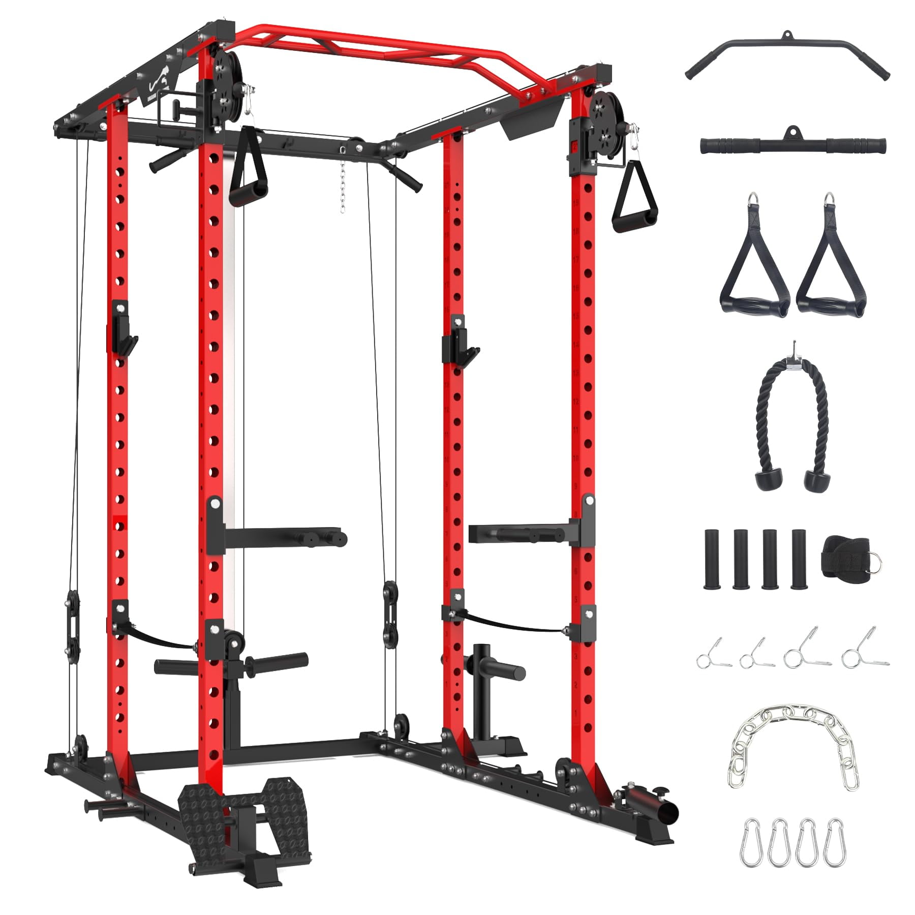 Power Cage, Multi-Function Workout Cage with Cable Cross-Over System ...