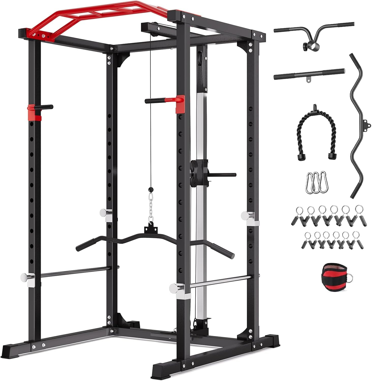 Power Cage, Multi-Purpose Strength Training Frame, 1600lbs Maximum Load ...