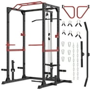 SunHome Power Cage Squat Rack, Multi-Functional Power Rack with ...