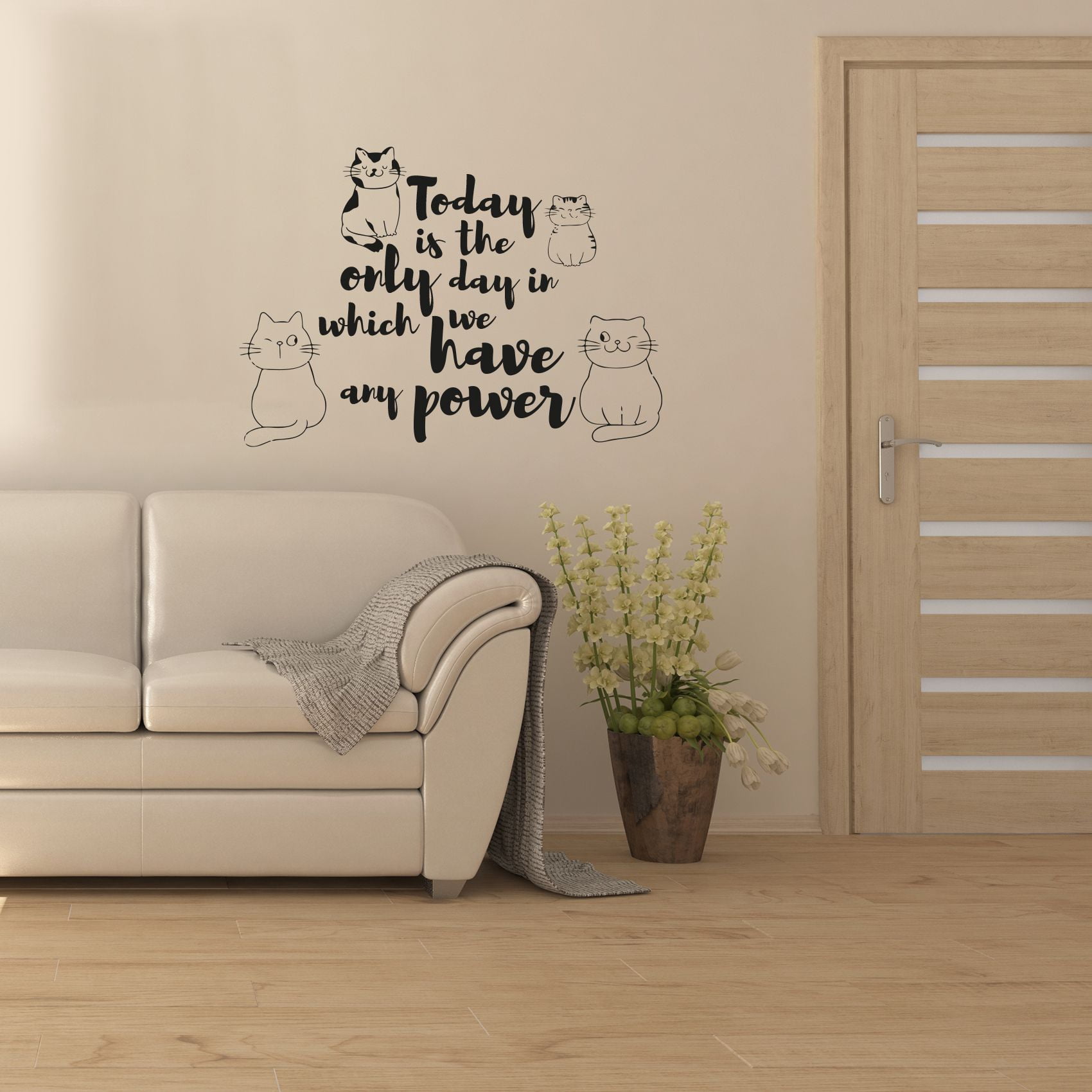 Any Power Cat Cats Motivation Quote Animal Animals Life Quotes Wall ...