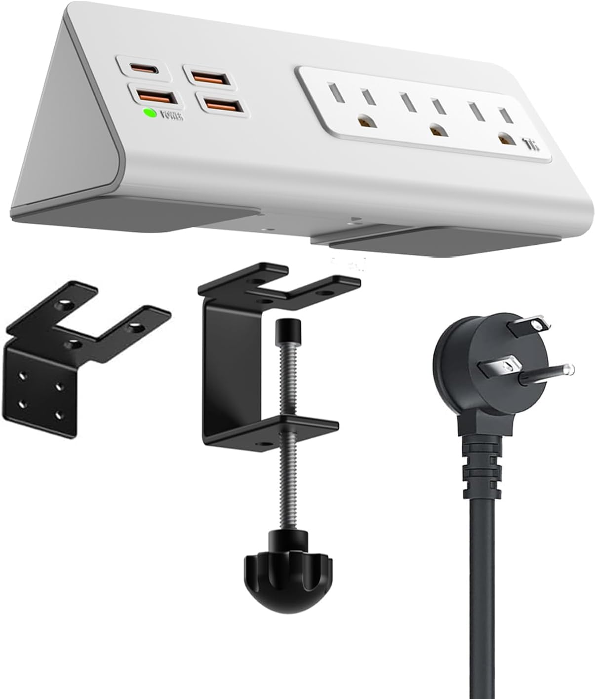 Power Charge Station Edge clamp Mount with USB-C PortsTabletop Surge ...