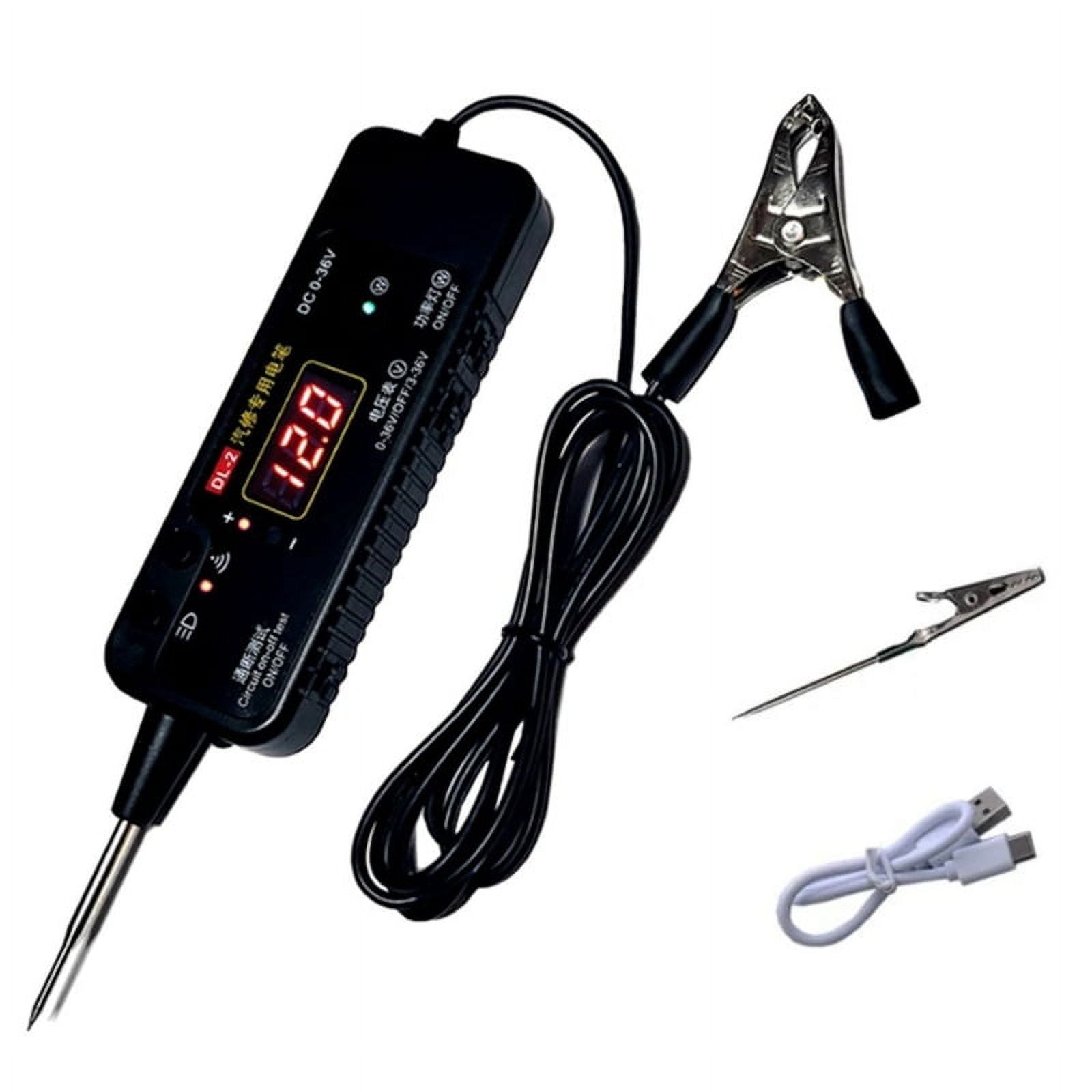Power Circuit Probe Digital LED Test Light Electrical System Tool Short ...
