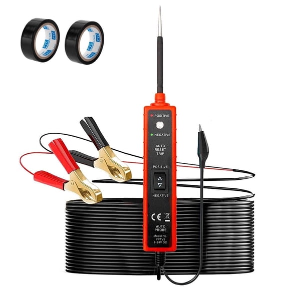 Power Circuit Probe Tester, 6-24V DC Circuit Tester with LED Test Light ...