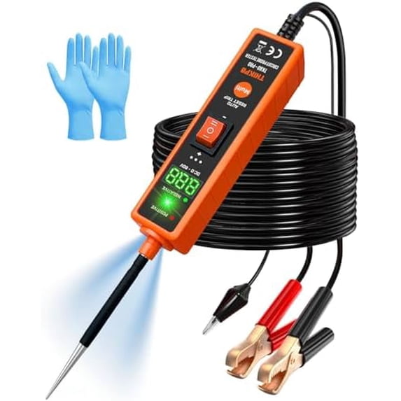 Power Circuit Probe Tester Kit, 6V-24V DC Test Light, Automotive ...