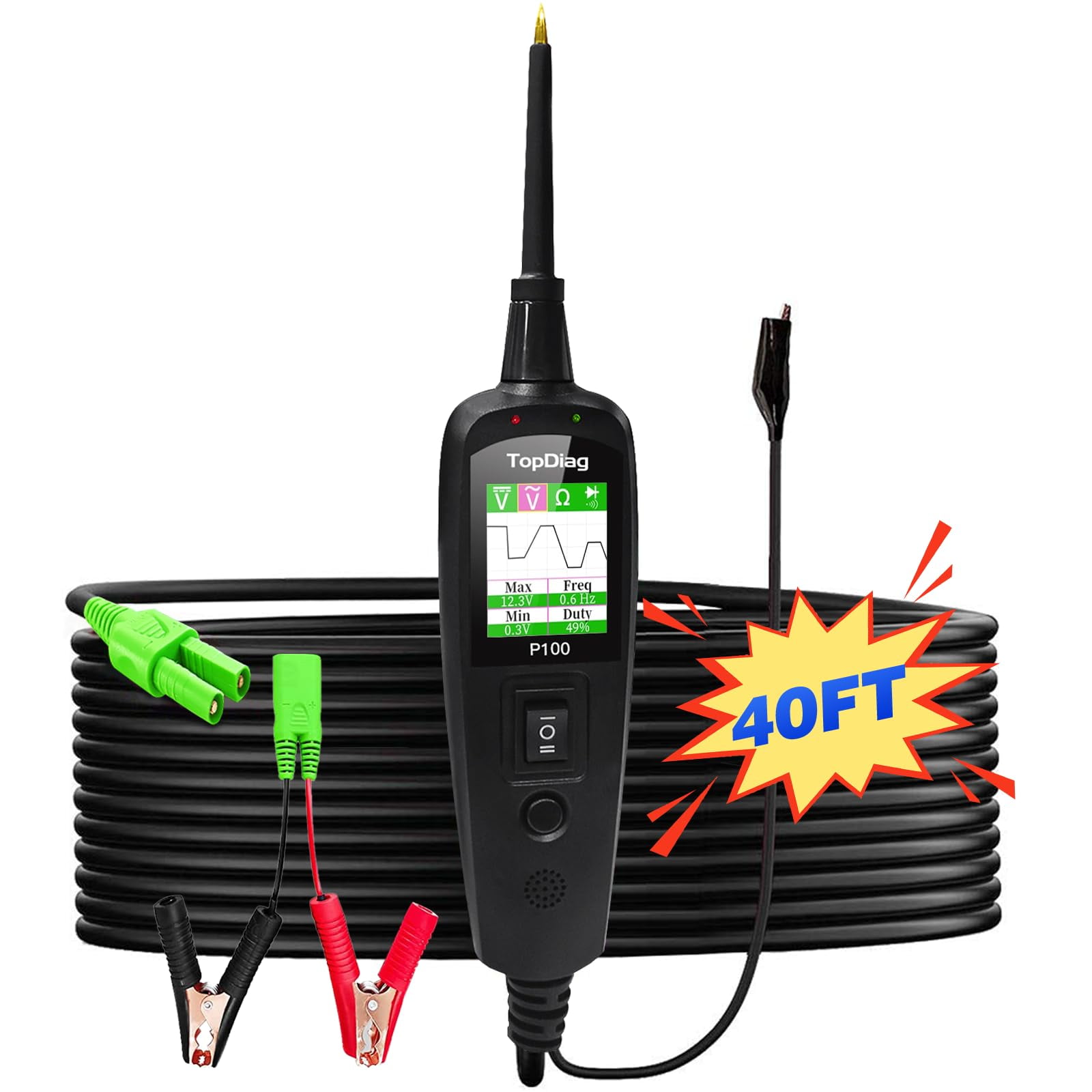 Power Circuit Probe Tester: Todiag P100 Circuit Breaker Finder, 12V/24V ...