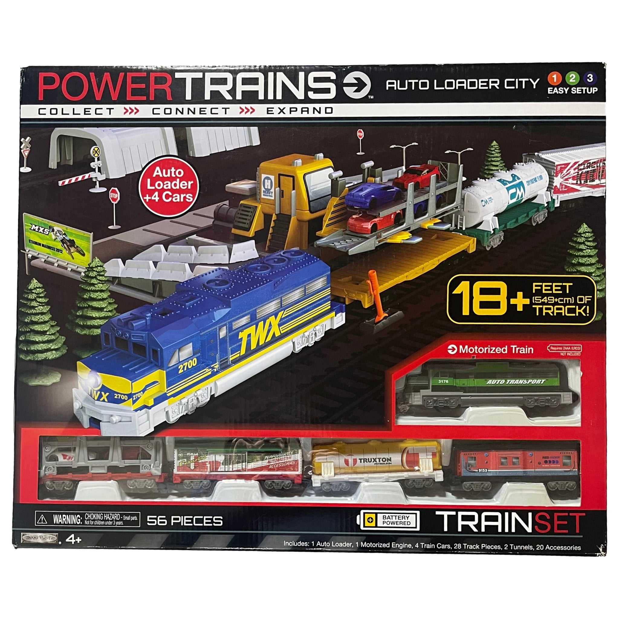 Power Trains Motorized Auto Loader City Train Set, Battery Operated ...