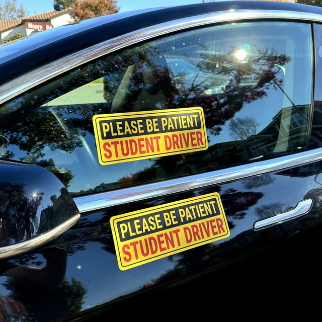 Power Clings™ - Reusable & Removable Student Driver Sticker - Non ...