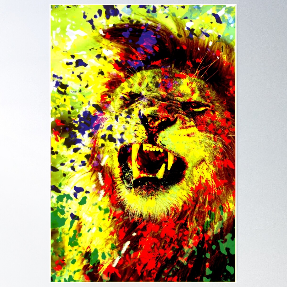 Power Comes With Pain Poster Wall Art, Modern Wall Decor For Living ...