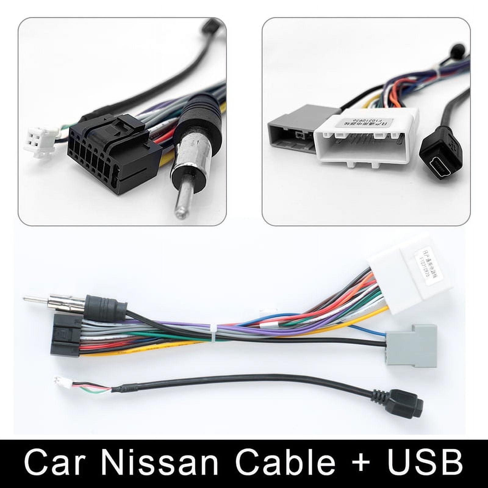 Power Connector 2 Din Car Android Radio Cable Universal - Walmart.com