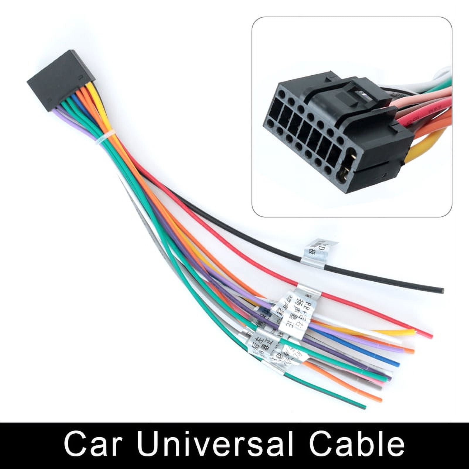 Power Connector 2 Din Car Android Radio Cable Universal - Walmart.com