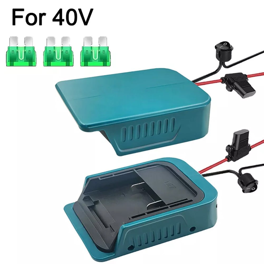 Power Connector Adapter For 40V Lithium Battery With Switch And Fuse ...