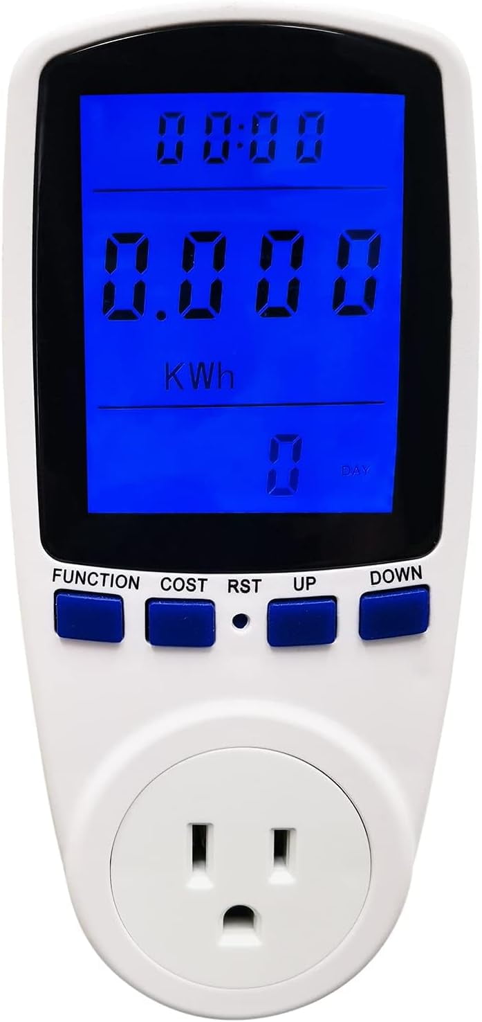 Power Consumption Monitor Electricity Usage Monitor with Backlight LED ...