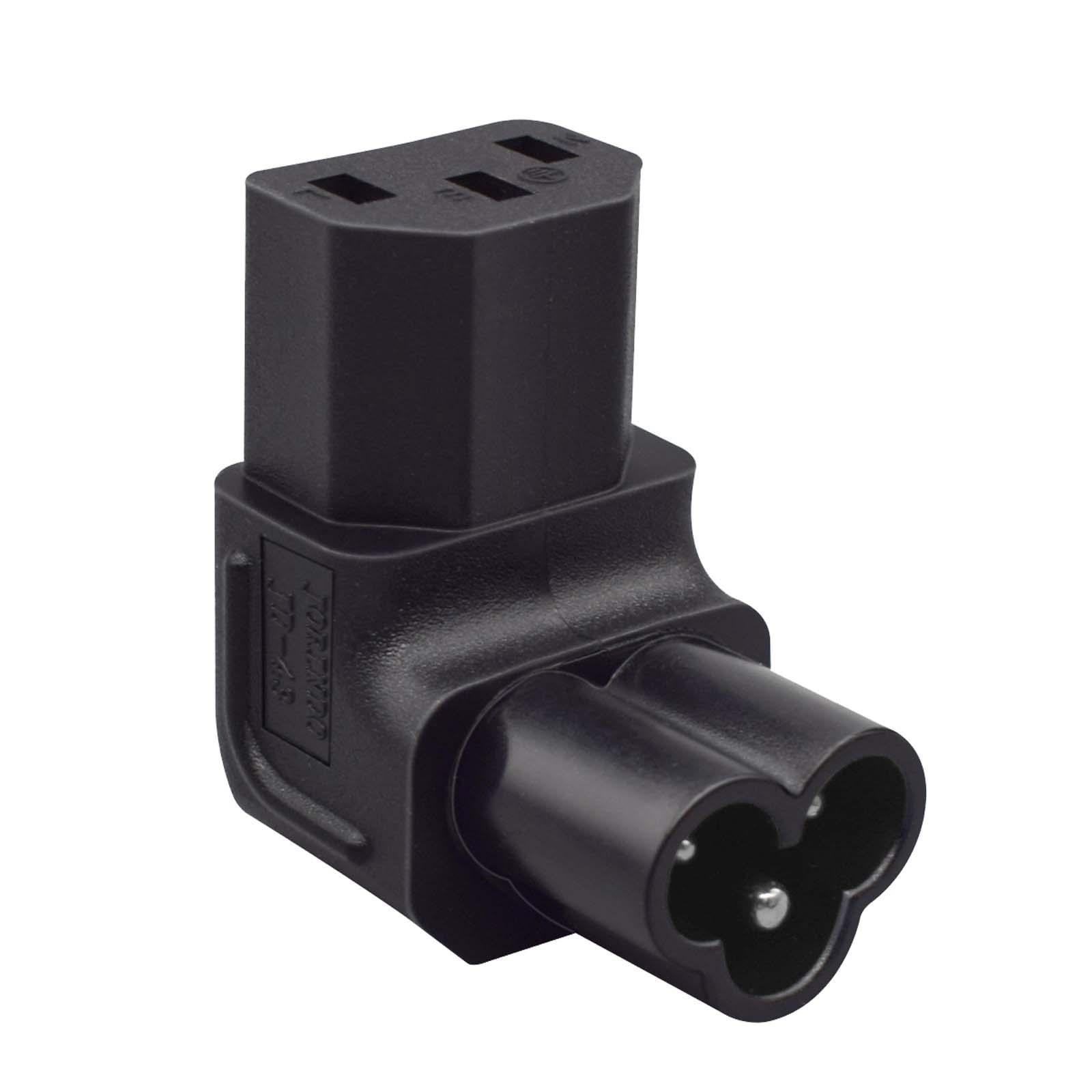 Power Conversion Plug Adapter IEC320 C6 to C13 Spare Parts 90 Right ...
