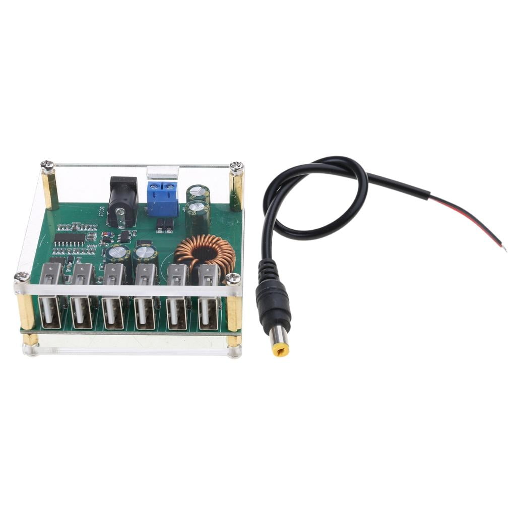 Power Converter Power to USB Converter with 6Outputs for Versatility ...