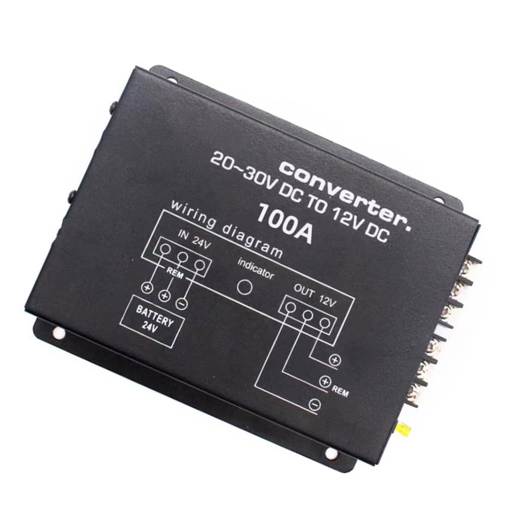 Power Converter Truck Voltage Step Down Unit 60A/80A/100A, 24V To 12V ...