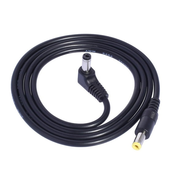 Power Cord 5.5mmx2.1mm Elbow Male to 5.5mm2.5mm Straight Head Male Plug ...