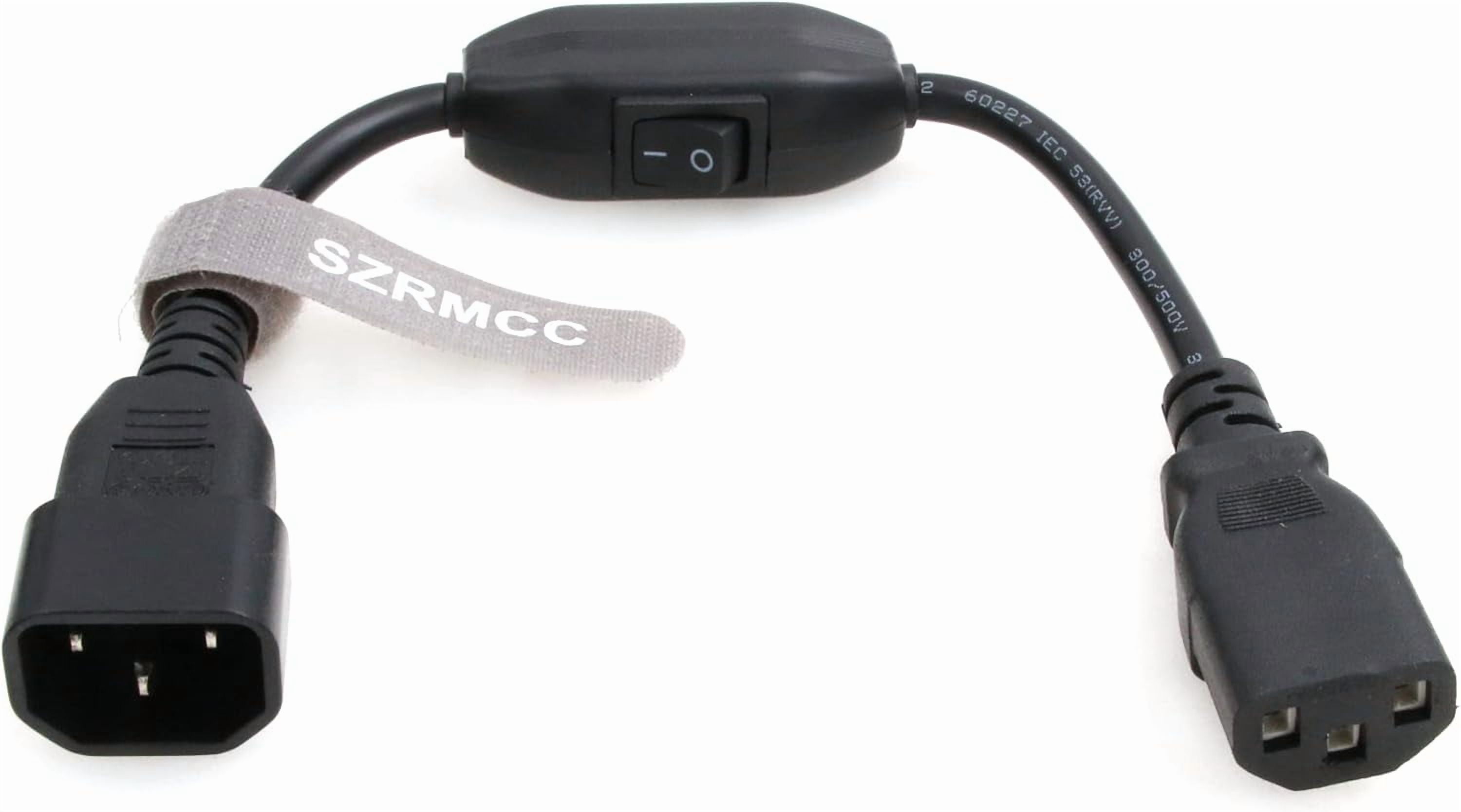 Power Cord Cable IEC 320 C14 to C13 PDU UPS Power Extension Cable with ...