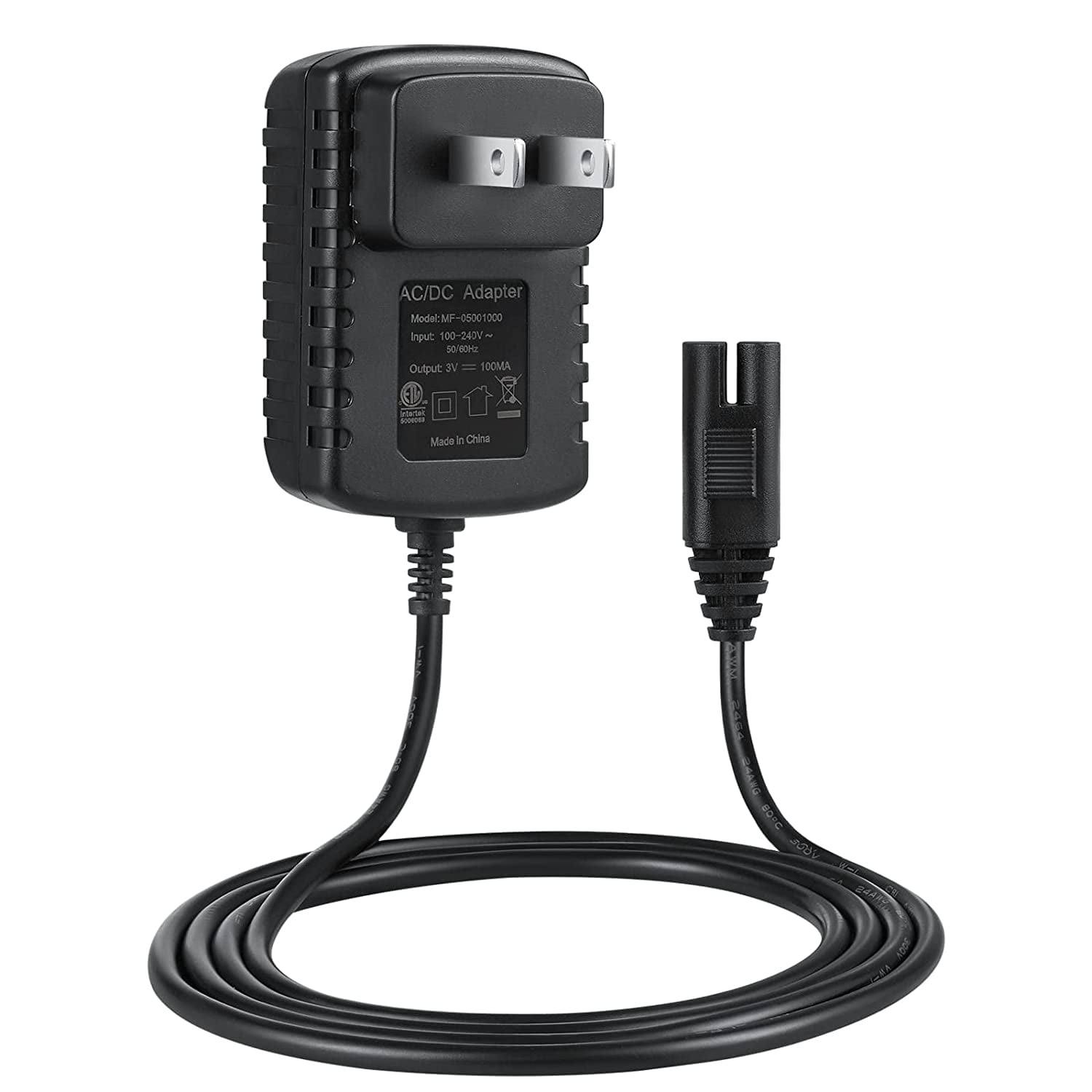 AuqaFlosser Power Cord Adapter Charger, Compatible with Waterpik WP462 ...