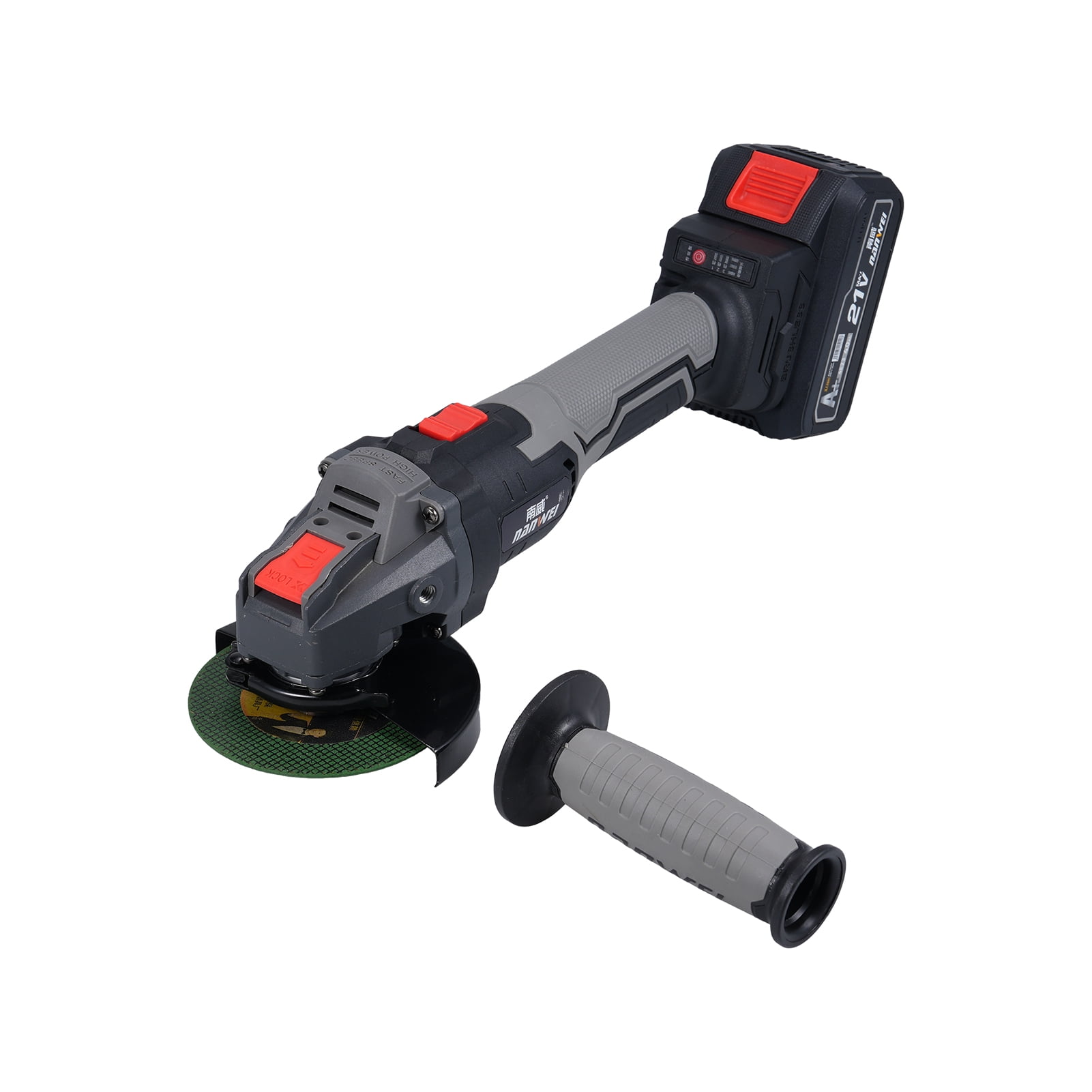 Power Cordless Angle Grinder 3 Speed Adjustment Electric Grinder Power ...