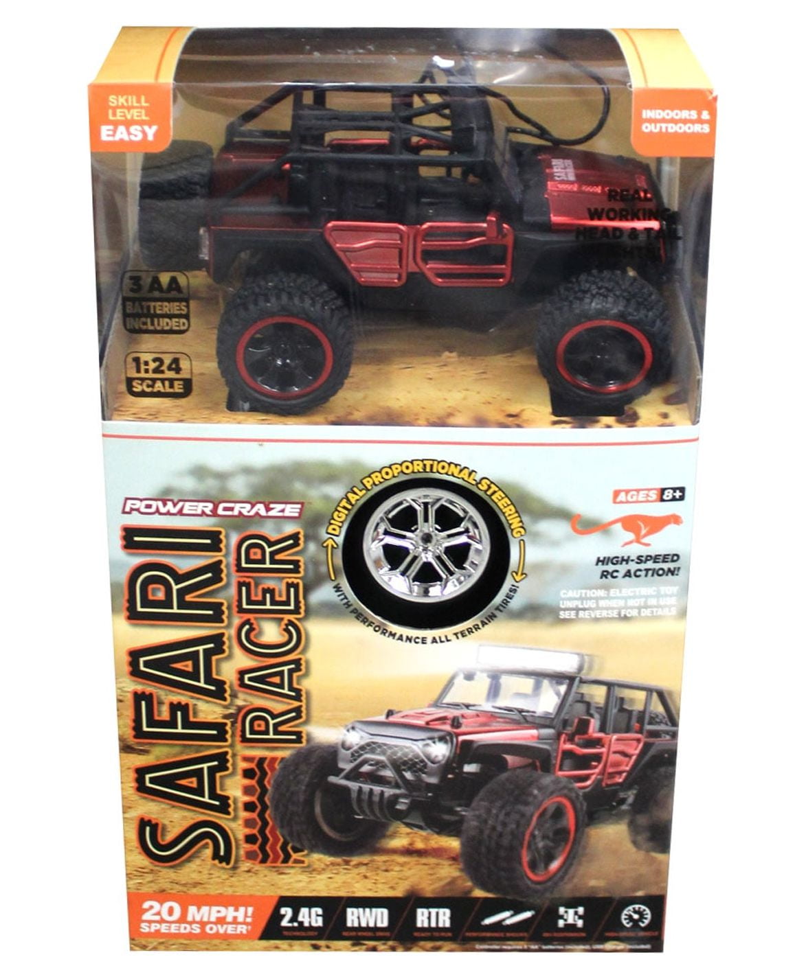 Power Craze Safari Racer Jeep RC - High Speed MPH - Walmart.com