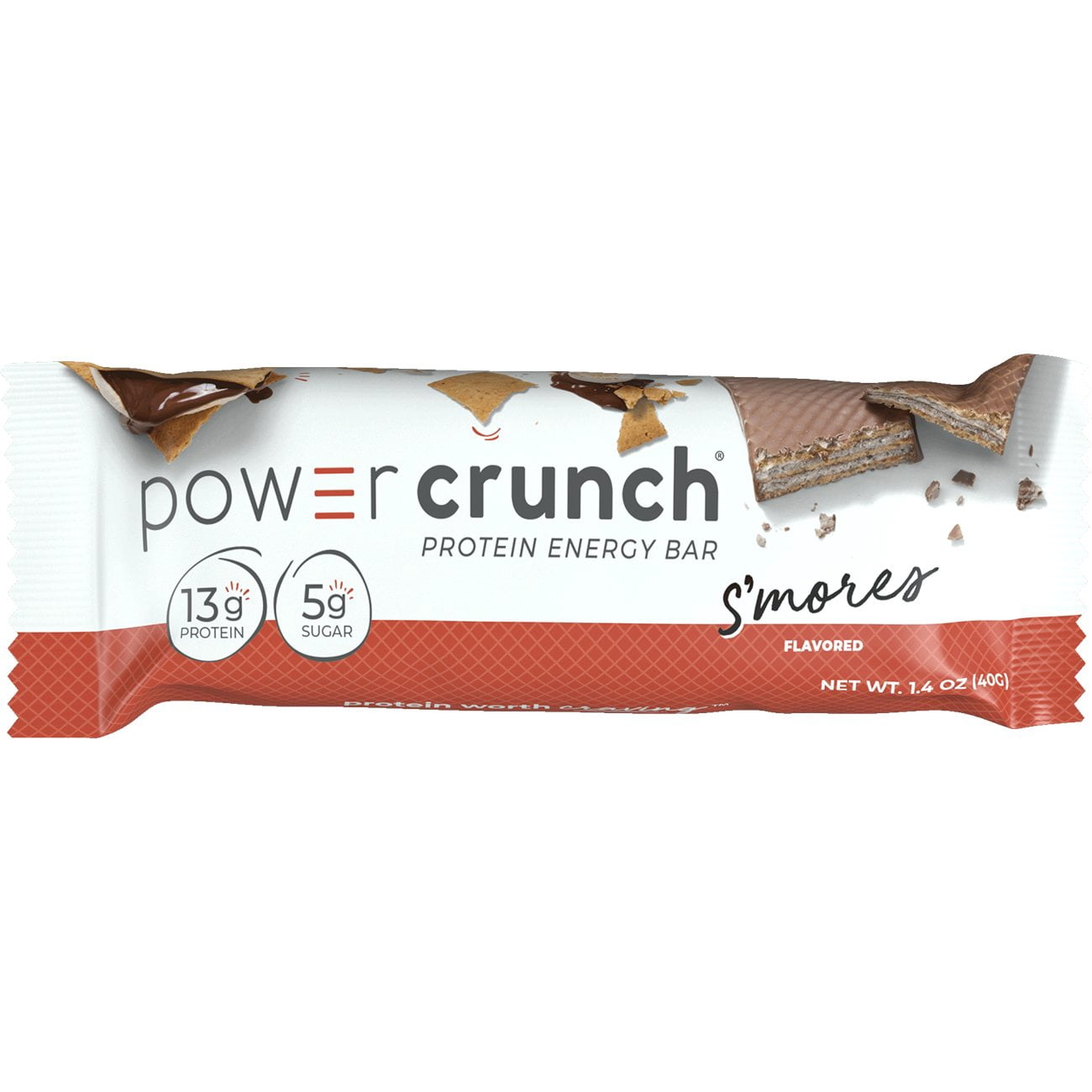 Power Crunch 13g Protein Energy Bar - S'mores - 1.4 oz (Packaging May ...