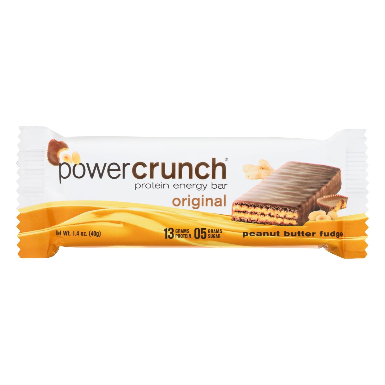 Power Crunch Bar - Peanut Butter Fudge - Case Of 12 - 1.4 Oz - Walmart.com
