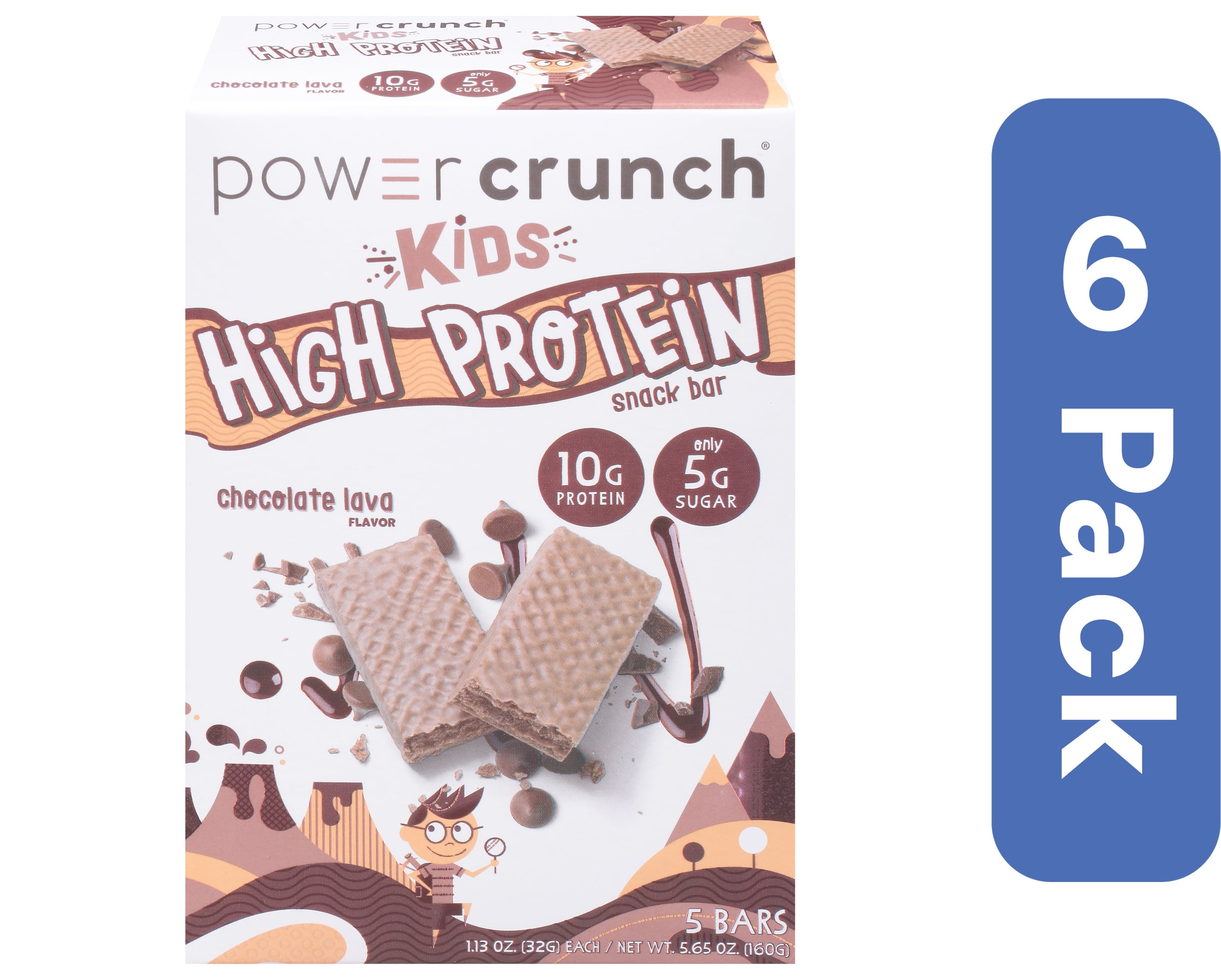 Power Crunch Chocolate Lava Snap Sticks 5 Ct 5.6 oz (Pack Of 6 ...