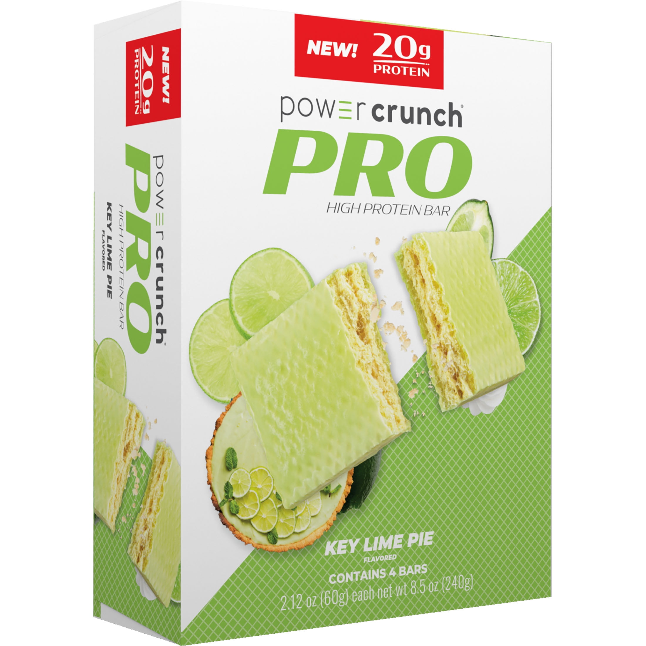 Power Crunch PRO High DH Hydrolyzed Whey Protein Bar, Key Lime Pie, 8.2 ...