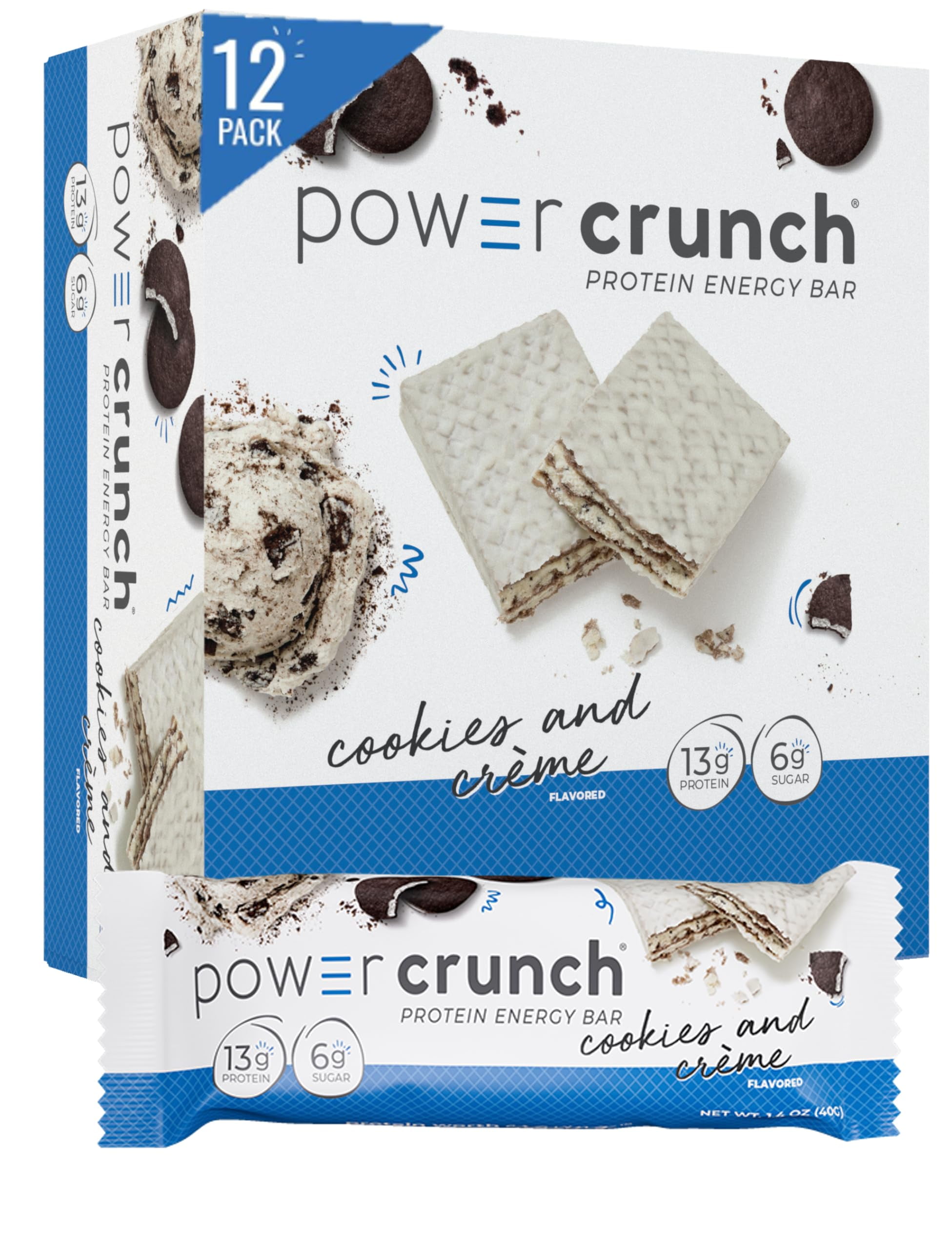 Power Crunch Protein Bars, OIF8 High Protein Snacks with Delicious ...