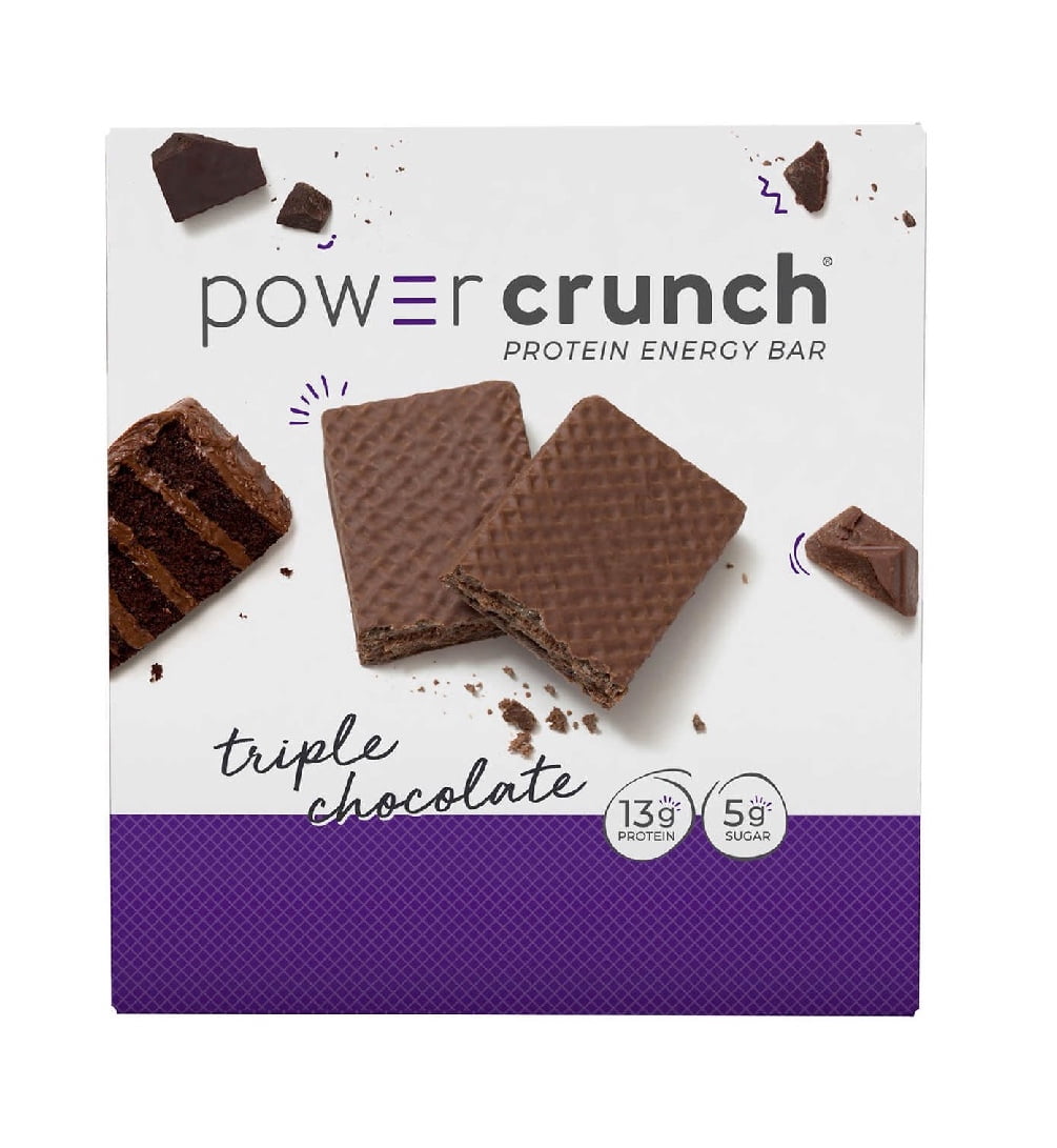Power Crunch Protein Energy Bar, Triple Chocolate, 1.4 oz, 12 ct 1PK ...