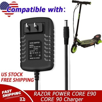 Power DC WALL Charger Adapter Compatible with RAZOR ELECTRIC POWER CORE ...