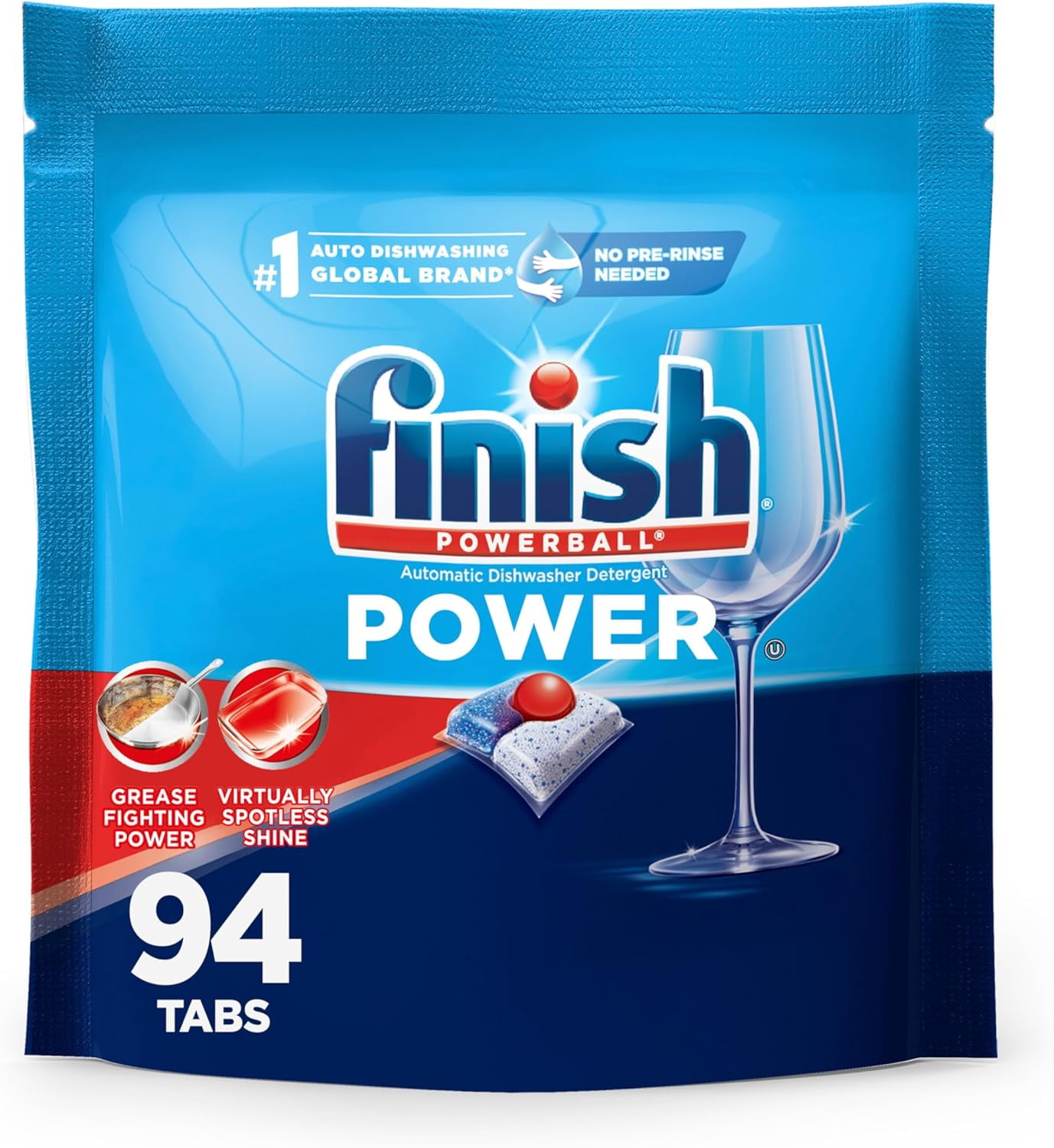 Power Dishwasher Pod, No Pre-Rinse Dishwasher Detergent, Dishwasher ...