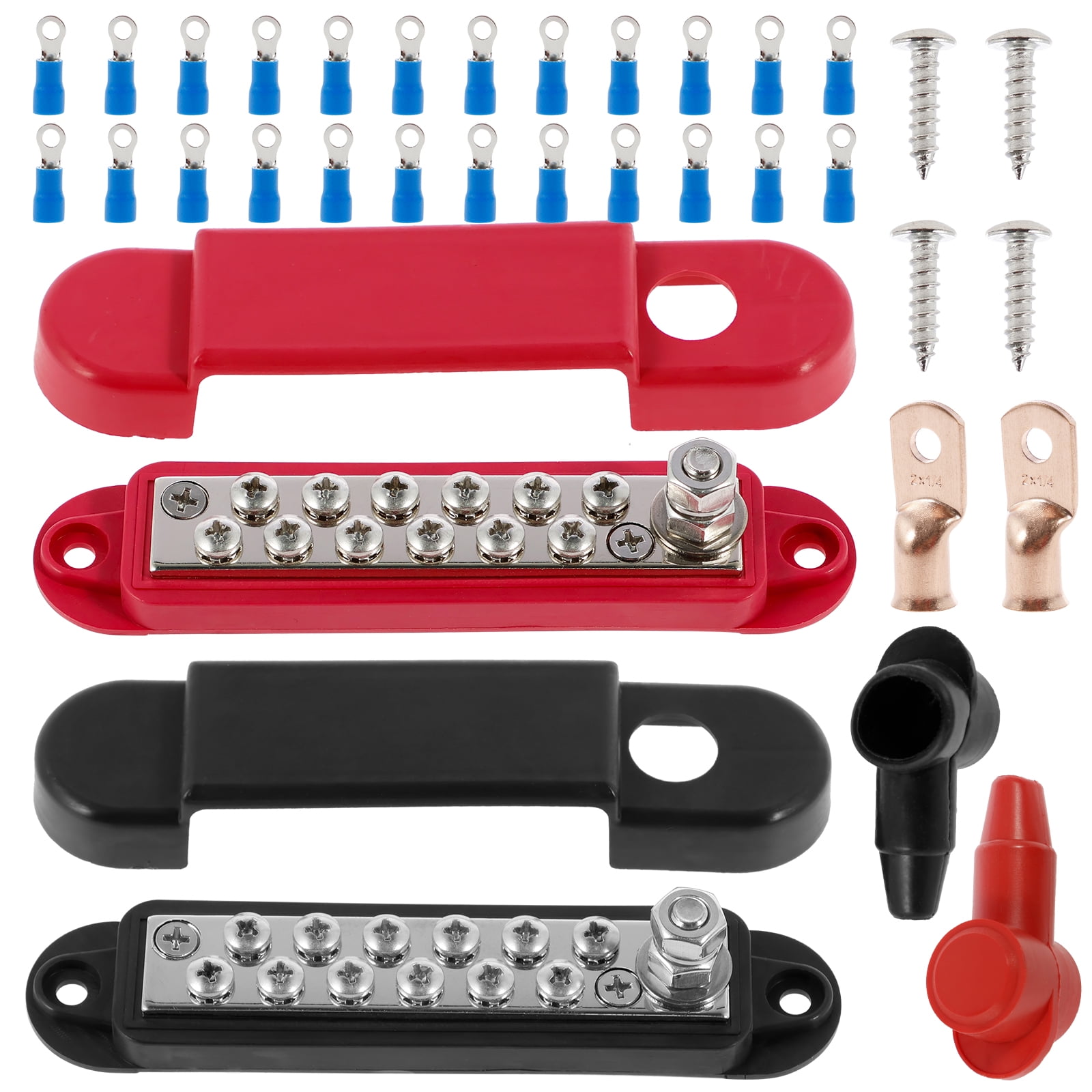 Power Distribution Block 150A 12V 1/4 Inch Battery Busbar Terminal ...