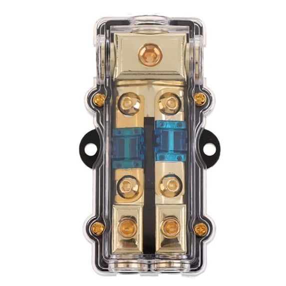 Power Distribution Block (2 Way) 4/8 AWG Gauge Fuse Holder Distribution ...