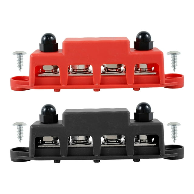 Power Distribution Block 250A 48V DC Bus Bar Battery Power Distribution ...