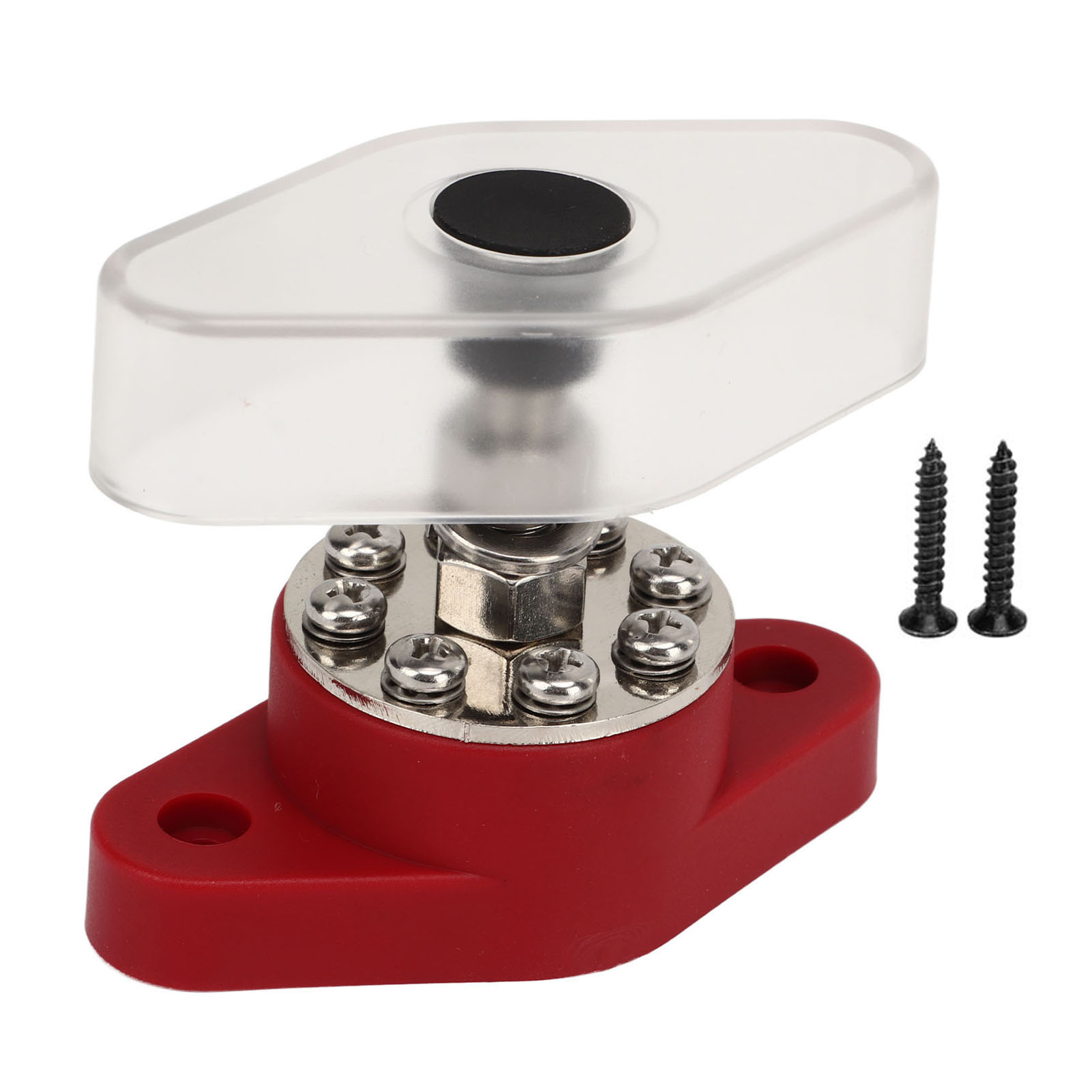 Power Distribution Block 8 Terminal 3/8in Stud DC48V 180A Universal Battery Bus Bar for Marine ...