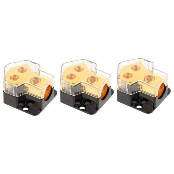 Power Distribution Block Car Audio Amp Splitter 2 Way 0/2/4 Gauge in 4 ...