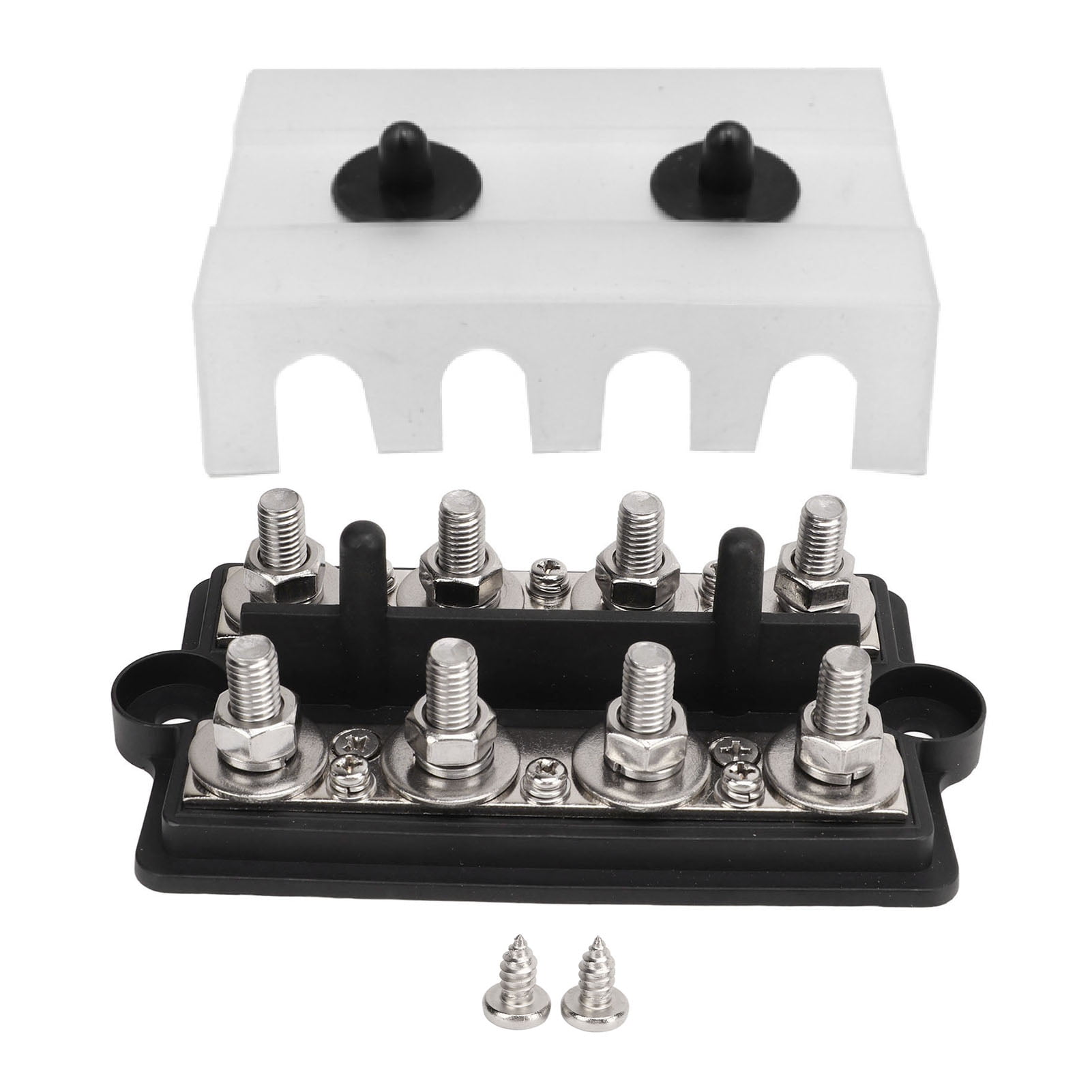 Power Distribution Block DC12 to 48V 150A 8 M10 Studs Battery Bus Bar ...